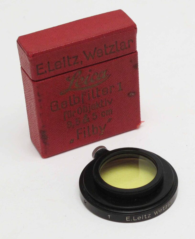 Leitz Type A 36mm stepped-mount light yellow filter - Peter Loy